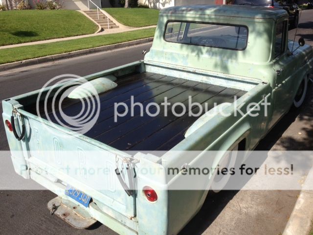 Building cheap wooden bed to cover step notch 1959 ford f100 | The H.A.M.B.