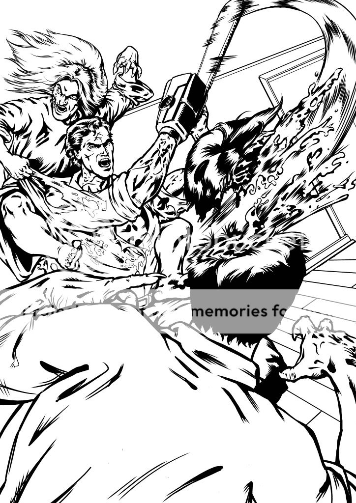 Evil Dead Ash Coloring Pages