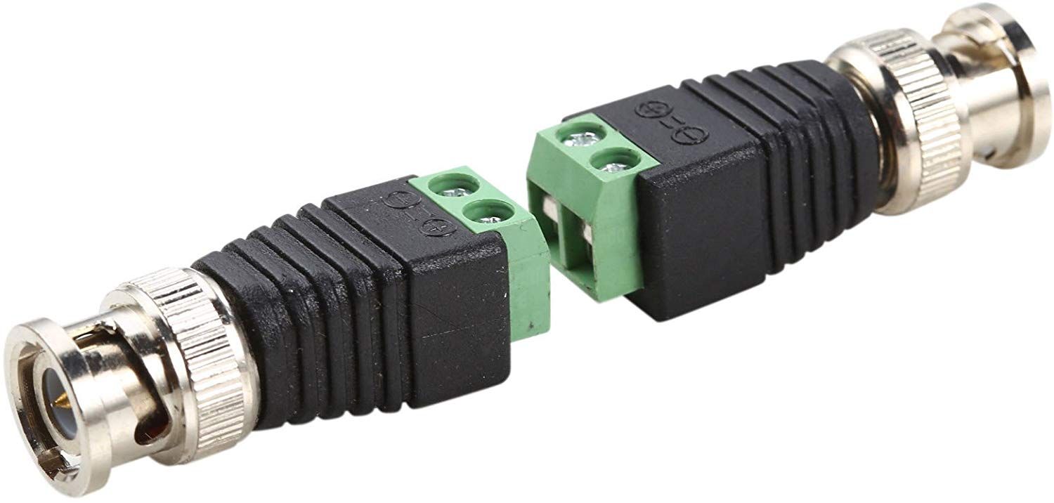 5 Pairs Cat5 Cat6 Bnc Terminal Female Male Coaxial Video Balun